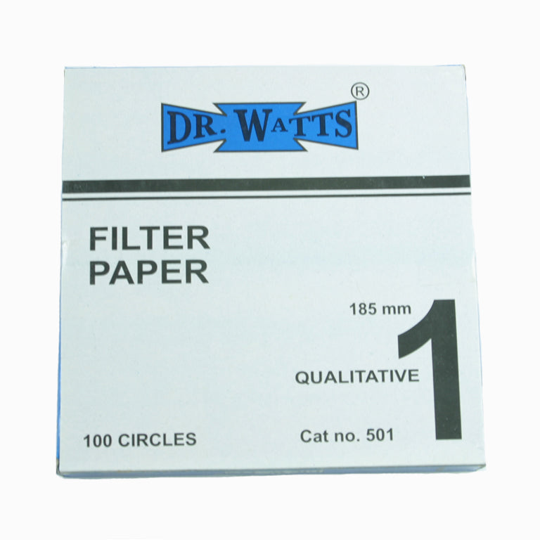 Filter Paper 18.5 cm 100 Discs Qualitative Fast 101 | Avogadro's Lab Supply