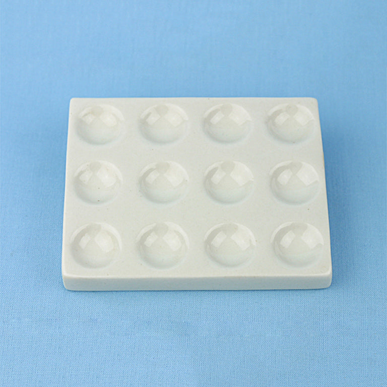 12 Well Porcelain Spot Plate | Avogadro's Lab Supply