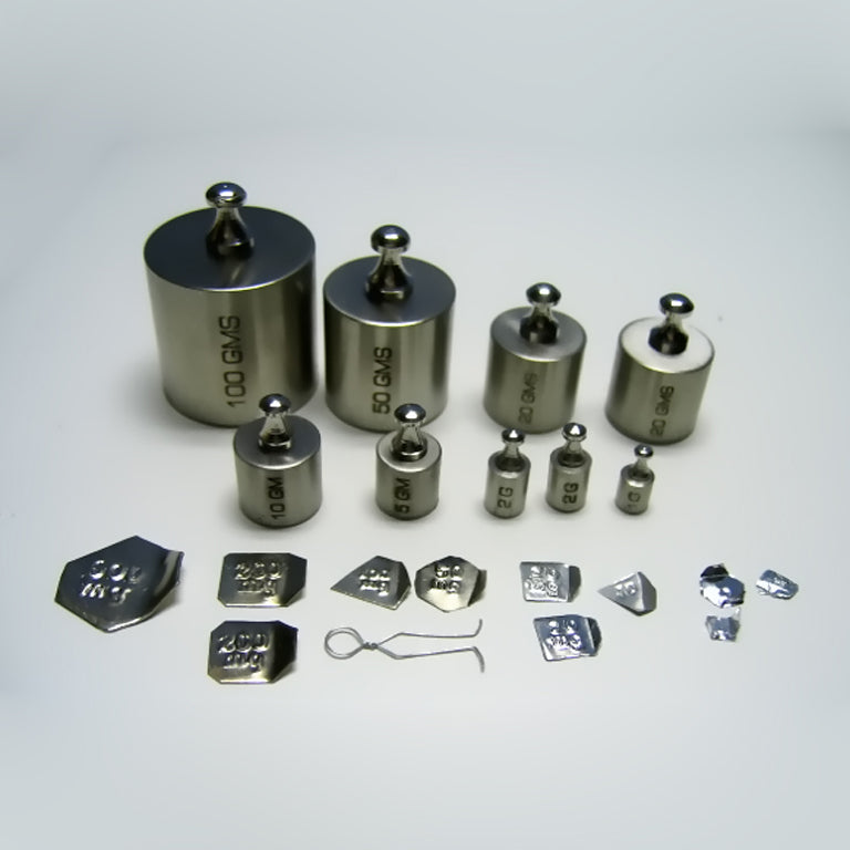 Stainless Steel Milligram Weight Set 1 mg to 100 g | Avogadro's Lab Supply