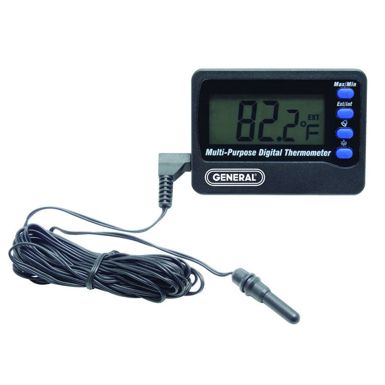 Digital Aquarium Thermometer w/ 10' External Sensor | Avogadro's Lab Supply