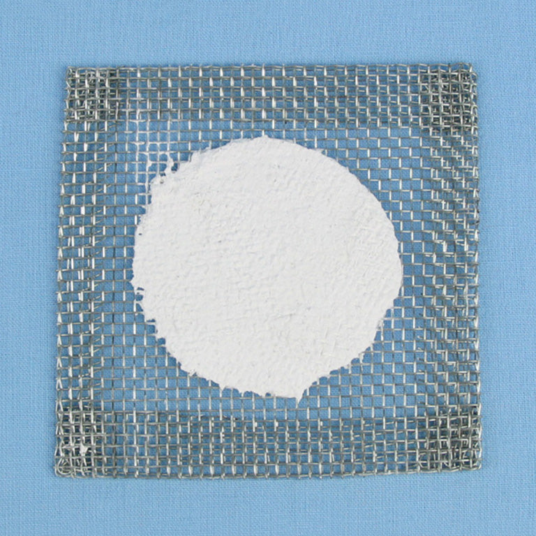 4 x 4 Wire Gauze w/ 2" Ceramic Center Heat Shield | Avogadro's Lab Supply