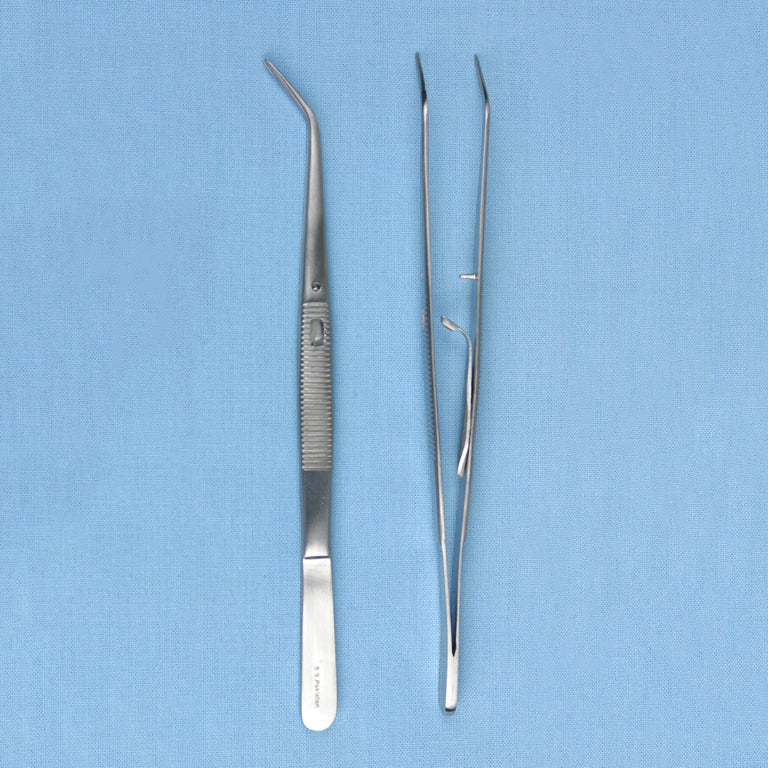College Angled Forceps w/ Locking Mechanism | Avogadro's Lab Supply