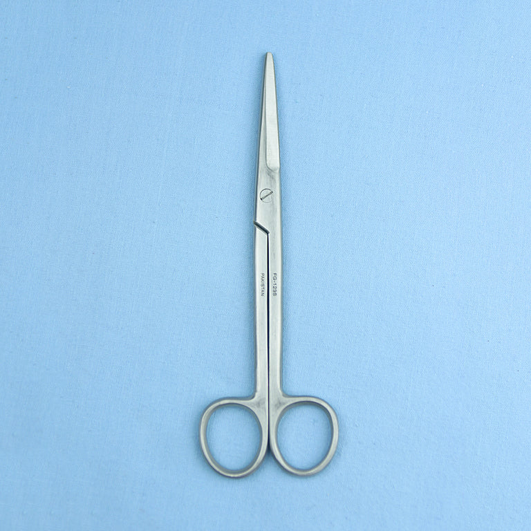 Mayo Scissors 6.75" Straight Satin Finish | Avogadro's Lab Supply