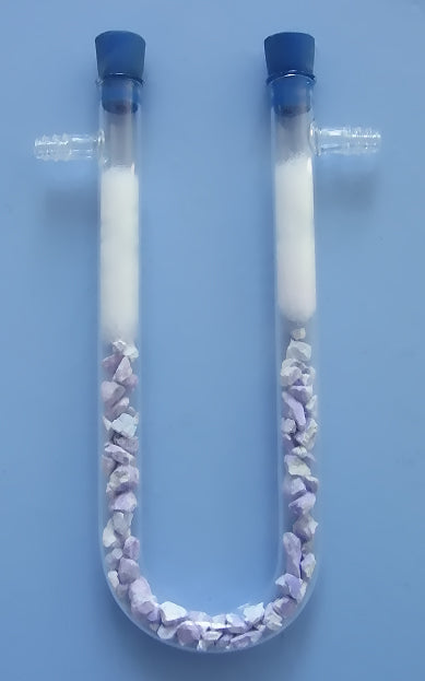 U - Shaped Drying Tube with Side Arms 150 mm | Avogadro's Lab Supply