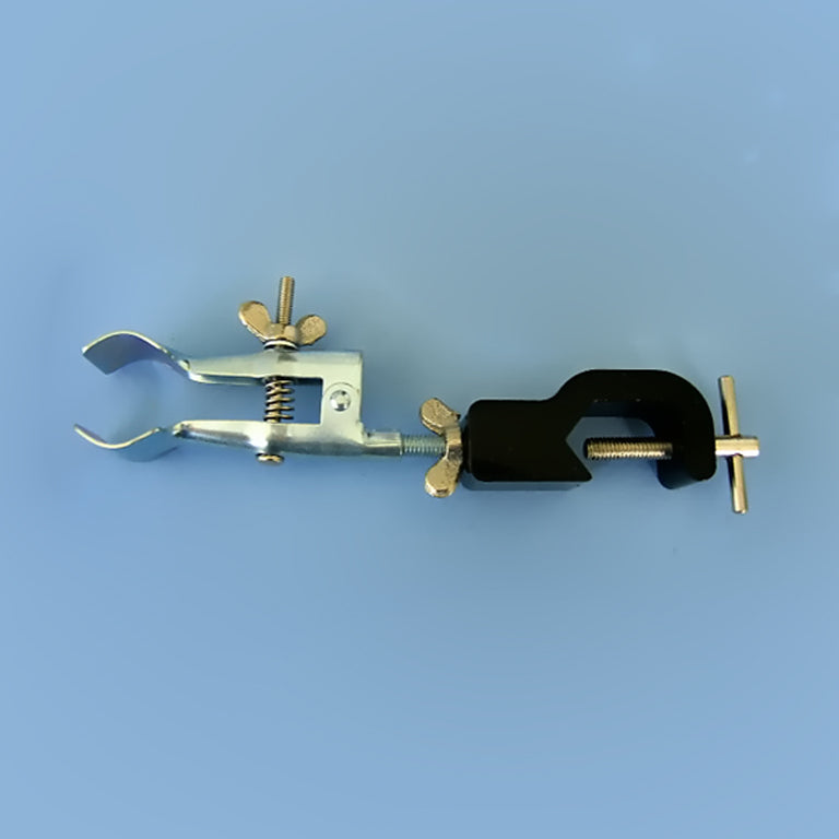 Uncoated Utility Clamp with Aluminum Muff | Avogadro's Lab Supply