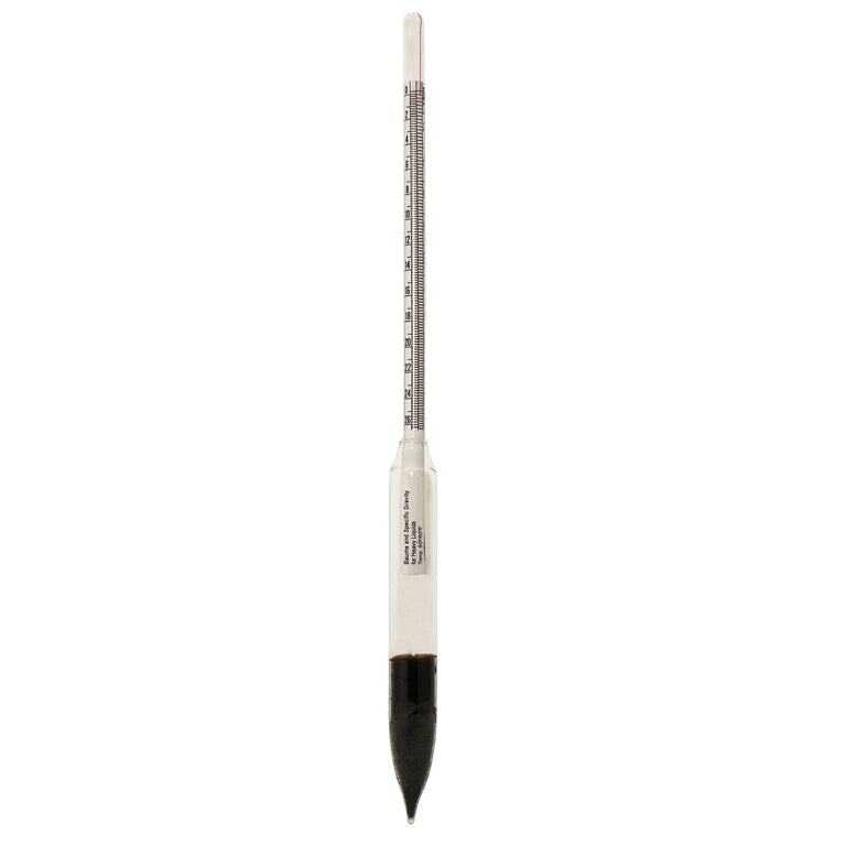 Hydrometer Dual Scale Sp Gr 1.200 to 1.420 Baume 25/42 | Avogadro's Lab ...